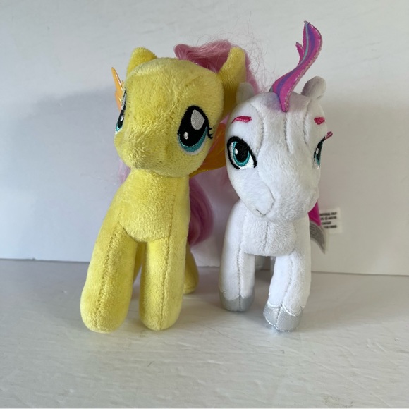 Toys | Mlp Plush Winged Horses Ty Fluttershy And Rare Zip Storm Plush ...